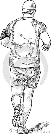 Man Jogging Stock Vector - Image: 42890526