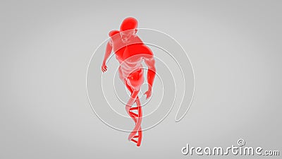 Man Made From DNA Concept CRISPR And Gene Editing Concept, DNA ...