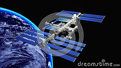 Man-made satellite stock video. Video of station, science - 54887477