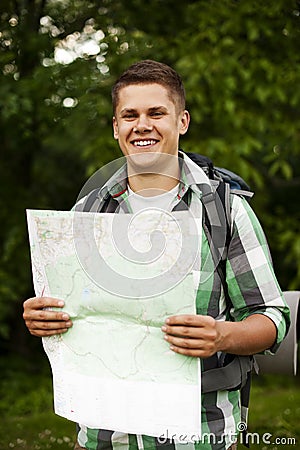 Man With Map Stock Image | CartoonDealer.com #29240719