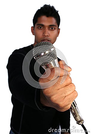 Man And Mic Stock Image | CartoonDealer.com #1785757
