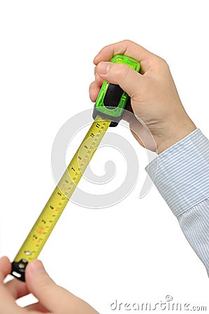 Man With Ruler Royalty-Free Stock Photography | CartoonDealer.com #23798597