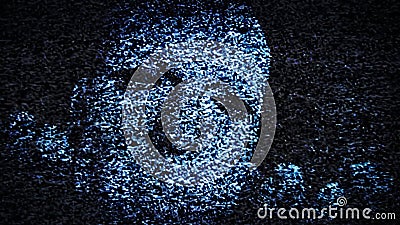 Man s Face in TV Static stock video. Video of dictator - 43647437