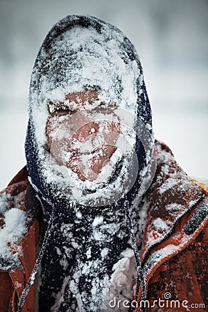 Man In Snow Royalty Free Stock Image - Image: 33761266