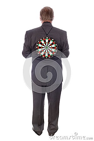 Man With Target On Back Stock Photo - Image: 45756823