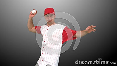 Man throwing a baseball stock video. Video of highspeed - 43237349