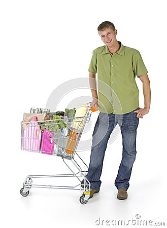 Man With Trolley Royalty-Free Stock Image | CartoonDealer.com #2917978