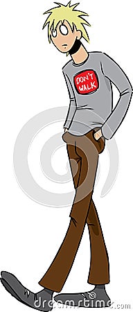 Man Walking Slow Royalty Free Stock Photos - Image: 9006518