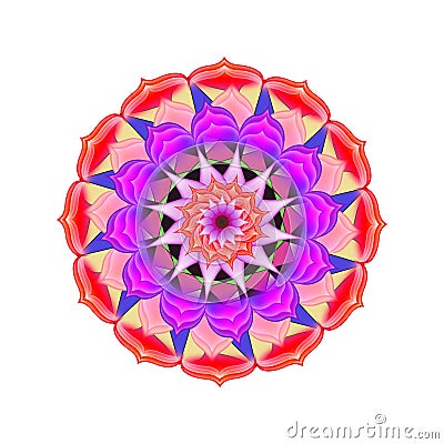 Mandala In A Bright Festive Colors Stock Photo | CartoonDealer.com ...