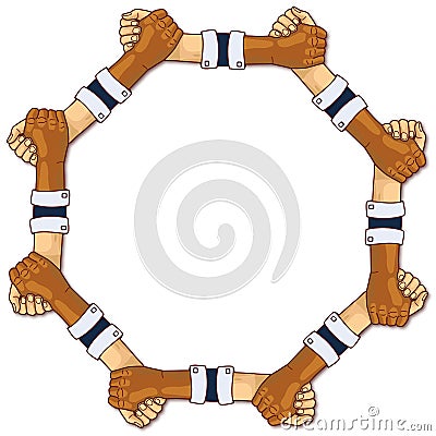 Mandatory Sign Use Handrail Cartoon Vector | CartoonDealer.com #133333721