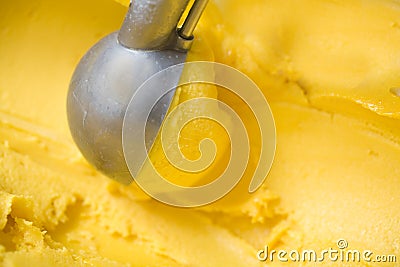 Mango Ice Cream Scoop Royalty Free Stock Photo - Image: 14244935