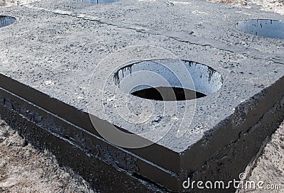 Manhole In The Concrete Block Royalty-Free Stock Photography ...