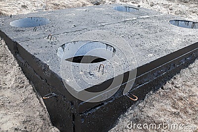 Manhole In The Concrete Block Royalty-Free Stock Photography ...