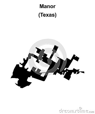 Manor Outline Map Cartoon Vector | CartoonDealer.com #357647221