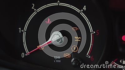 Many Car Dashboard Lights with Warning Lamps, Failure and Error ...