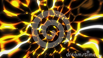 Many Glow Curves Lines, Organic Grid Imitation, Abstract Computer ...