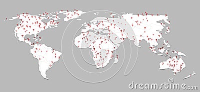 World Map Question Marks Stock Illustrations – 31 World Map Question ...