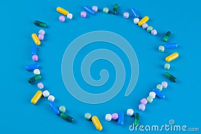 Many Tablets Are Lined In The Form Of A Circle. Place For The ...