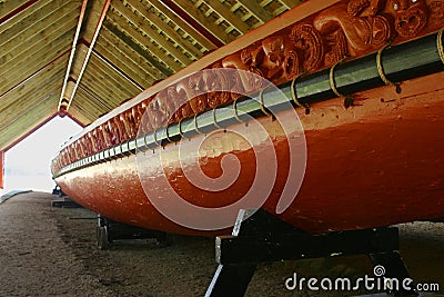 Maori Waka (Canoe) Royalty Free Stock Image - Image: 2142956