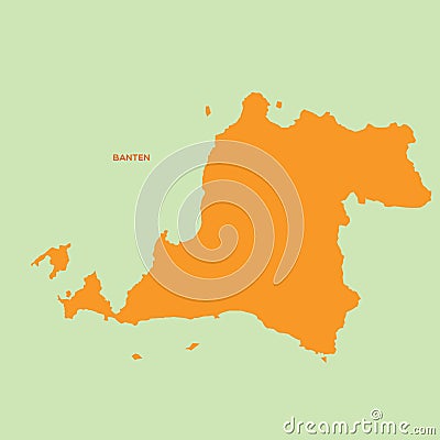 Map Of Banten. Vector Illustration Decorative Design | CartoonDealer ...