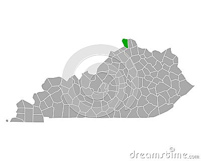 Map Of Boone In Kentucky Cartoon Vector | CartoonDealer.com #194122985