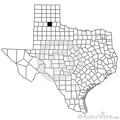 Map Of Briscoe County In Texas State On White Background. Single County ...