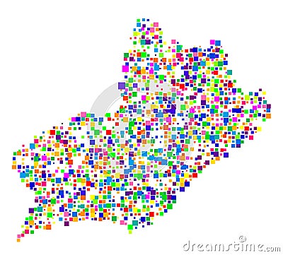 Map Of The Canton Geneve (CH). Vector Illustration | CartoonDealer.com ...