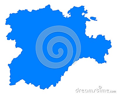 Map Of Castile And Leon Vector Illustration | CartoonDealer.com #170707488