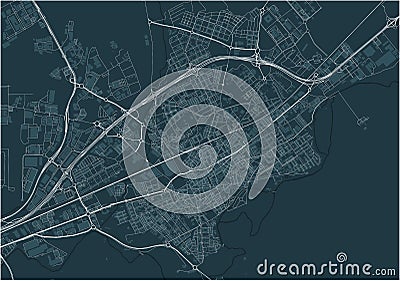 Map Of The City Of Alcala De Henares, Spain Royalty-Free Stock ...