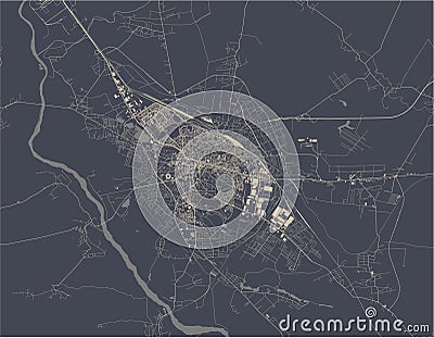 Map Of The City Of Craiova, Romania Vector Illustration | CartoonDealer ...