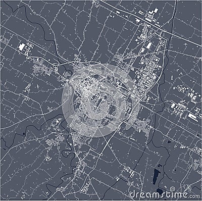 Map Of The City Of Forli, Italy Vector Illustration | CartoonDealer.com ...