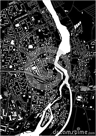 Map Of The City Of Narva, Estonia Vector Illustration | CartoonDealer ...