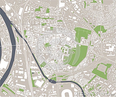 Map Of The City Of Saint-Denis, Seine-Saint-Denis, Ile-de-France ...