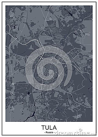 Map Of The City Of Tula, Russia Stock Image | CartoonDealer.com #159509983