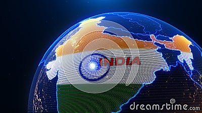 MAP of INDIA ANIMATION stock video. Video of spread - 219811633