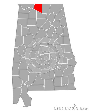 Map Of Limestone In Alabama Vector Illustration | CartoonDealer.com ...