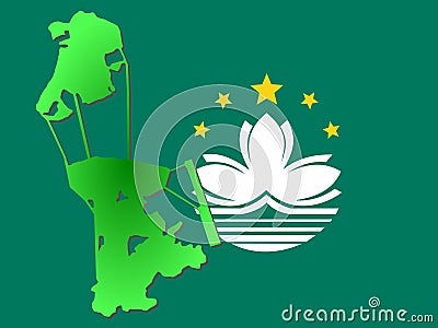 Map Of Macau Cartoon Vector | CartoonDealer.com #2670023