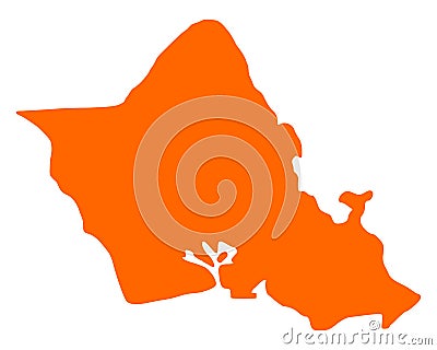 Map Of Oahu Cartoon Vector | CartoonDealer.com #92461281