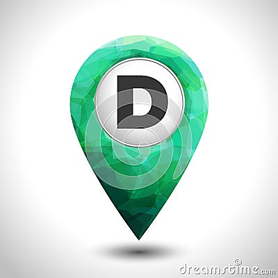 Map Pin Design Modern Icon, Pointer Vector Symbol | CartoonDealer.com ...