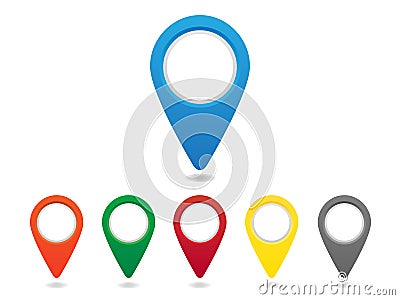 Map Pins Set Royalty Free Stock Photo - Image: 34431015
