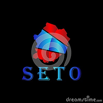 Map Of Seto Japan City Modern Creative Design Vector Illustration ...