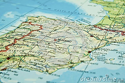 Map Of Spain. Royalty Free Stock Photo - Image: 16516285