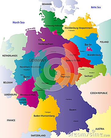 Mapa De Alemanha Imagens de Stock - Imagem: 6066854