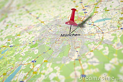 Mapa Munich Stock de ilustración - Imagen: 48061329