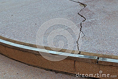 Marble Stairs, Broken Steps, Indicating That The Ground Has Collapsed ...