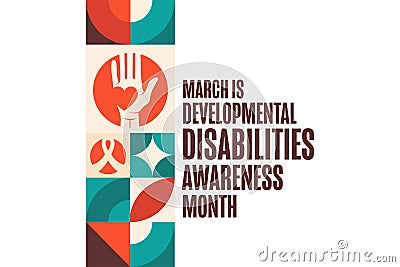 March Is Developmental Disabilities Awareness Month. Template For ...