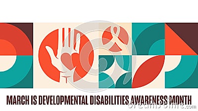 March Is Developmental Disabilities Awareness Month. Template For ...