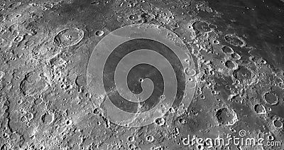 Mare Nectaris in the Lunar Surface of the Moon in Rotation, 3d ...