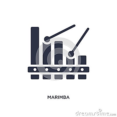 Marimba Icon On White Background. Simple Element Illustration From ...