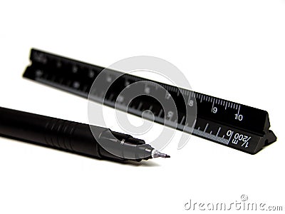Marker And Ruler Stock Image | CartoonDealer.com #381109